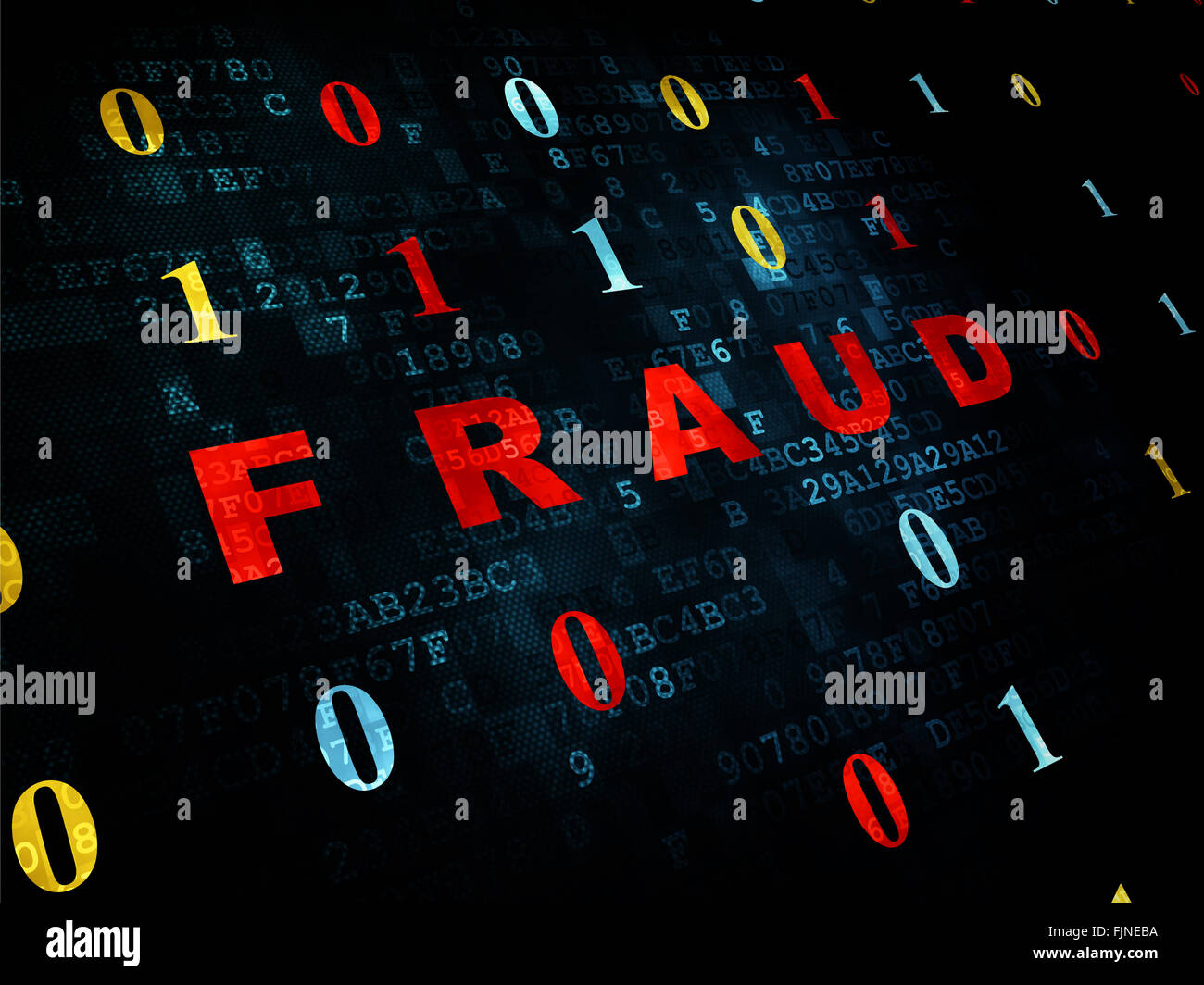 Privacy concept: Fraud on Digital background Stock Photo - Alamy