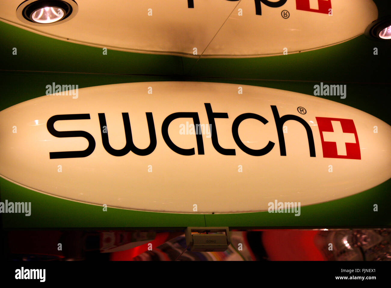 Swatch logo hi-res stock photography and images - Alamy