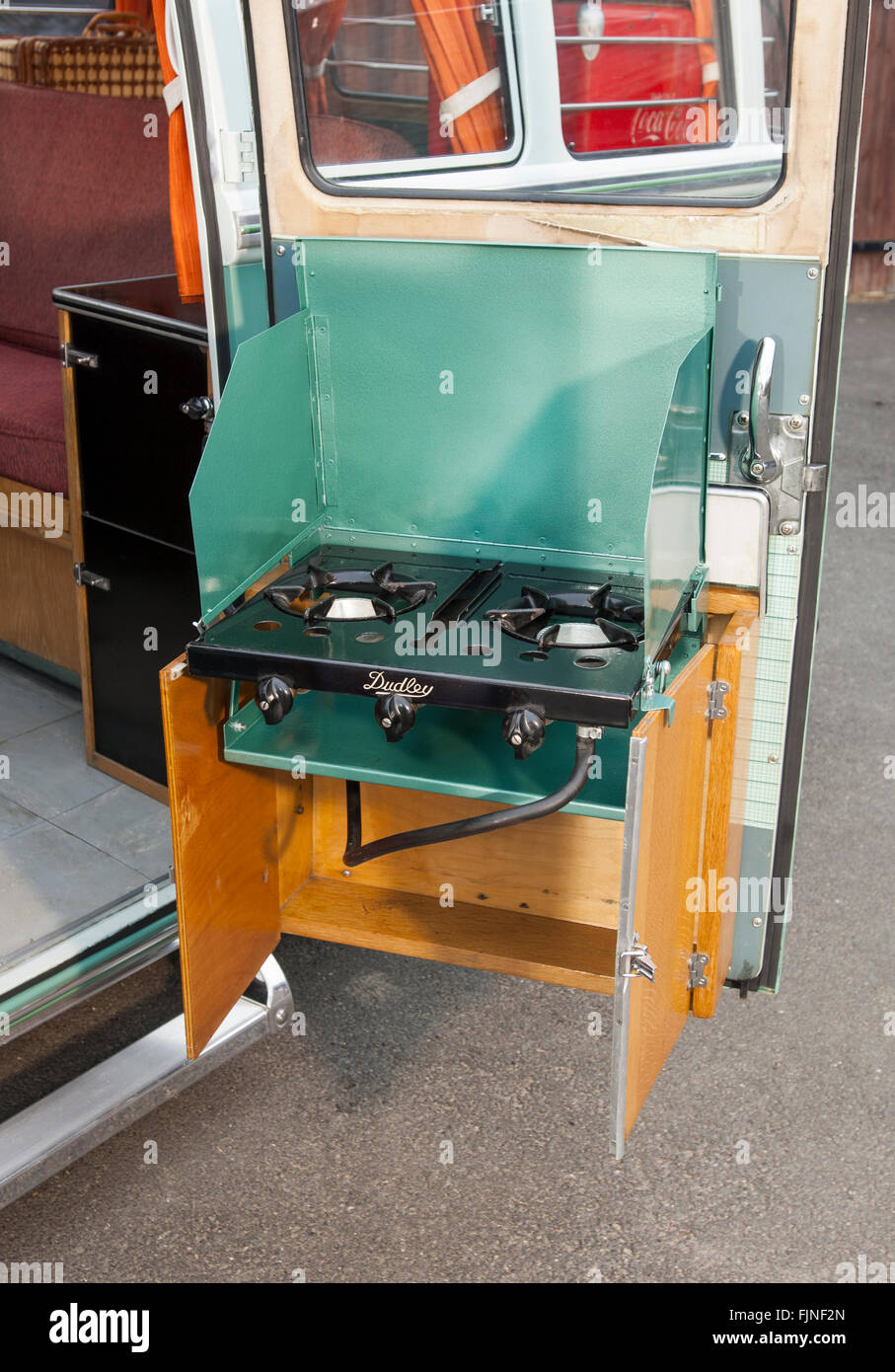 VW Split screen camper van interior Stock Photo - Alamy