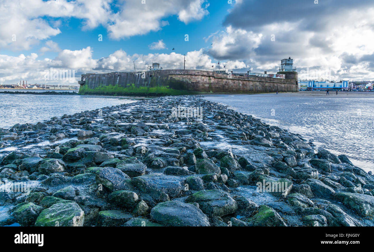 Fort at Perch Rock, New Brighton Stock Photo - Alamy