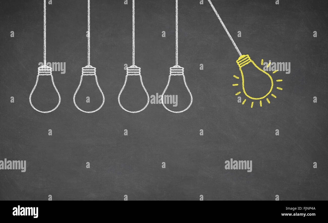 Ideas Light Bulb Stock Photo - Alamy