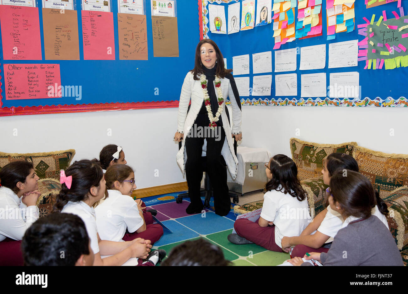 Doha, Qatar. 3rd March, 2016. HRH Crown Princess Mary Visit to the ...