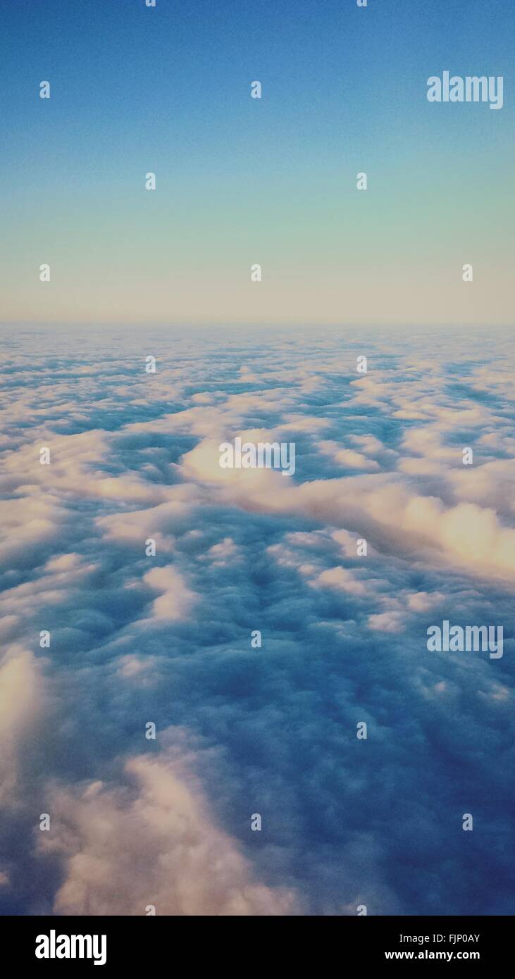 Aerial View Of Sea Of Clouds Stock Photo - Alamy