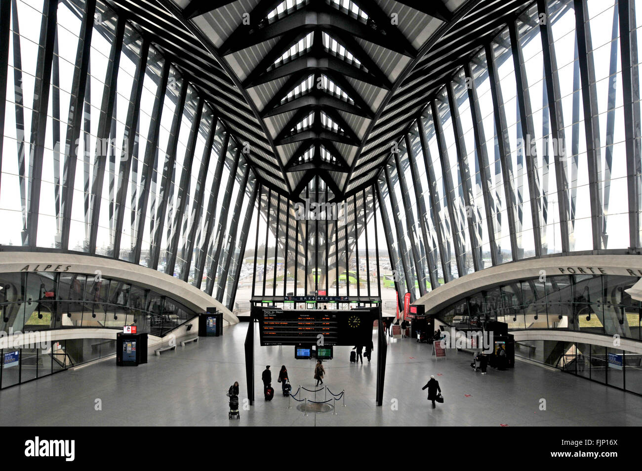 TGV railway station Saint Exupery airport Lyon Satolas France Stock ...