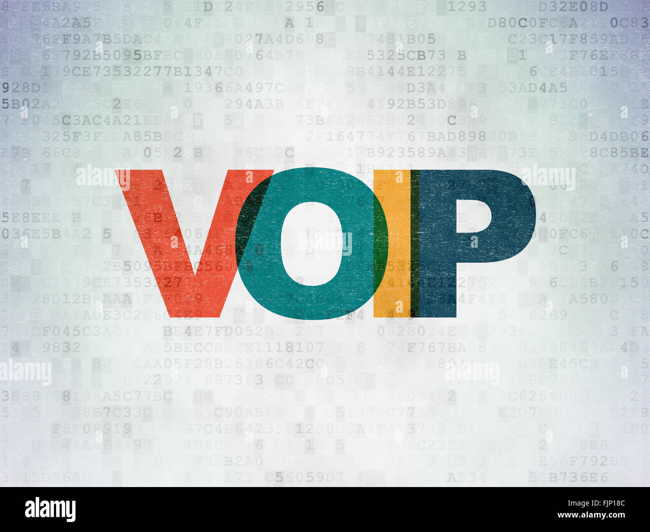 Web development concept: VOIP on Digital Paper background Stock Photo - Alamy
