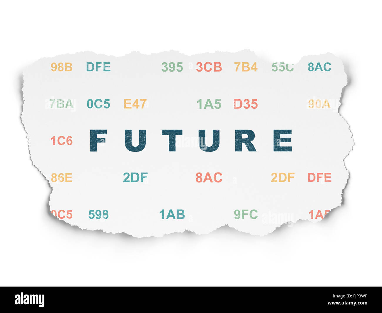 Time concept: Future on Torn Paper background Stock Photo - Alamy