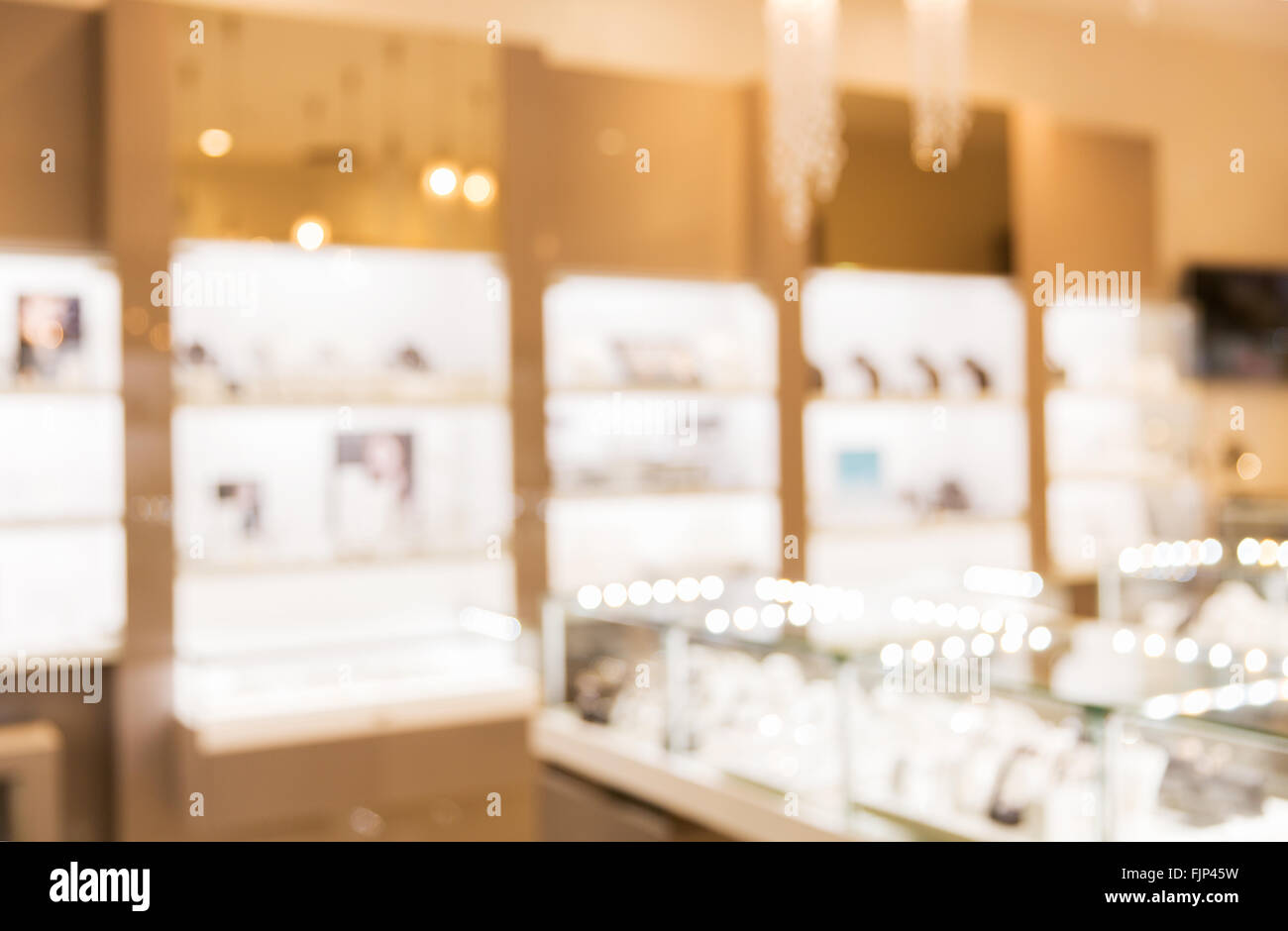 jewelry store blurred background Stock Photo - Alamy