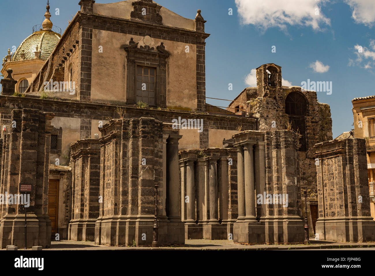 Adrano Mother Church of Santa Maria Assunta - Sicily Stock Photo - Alamy
