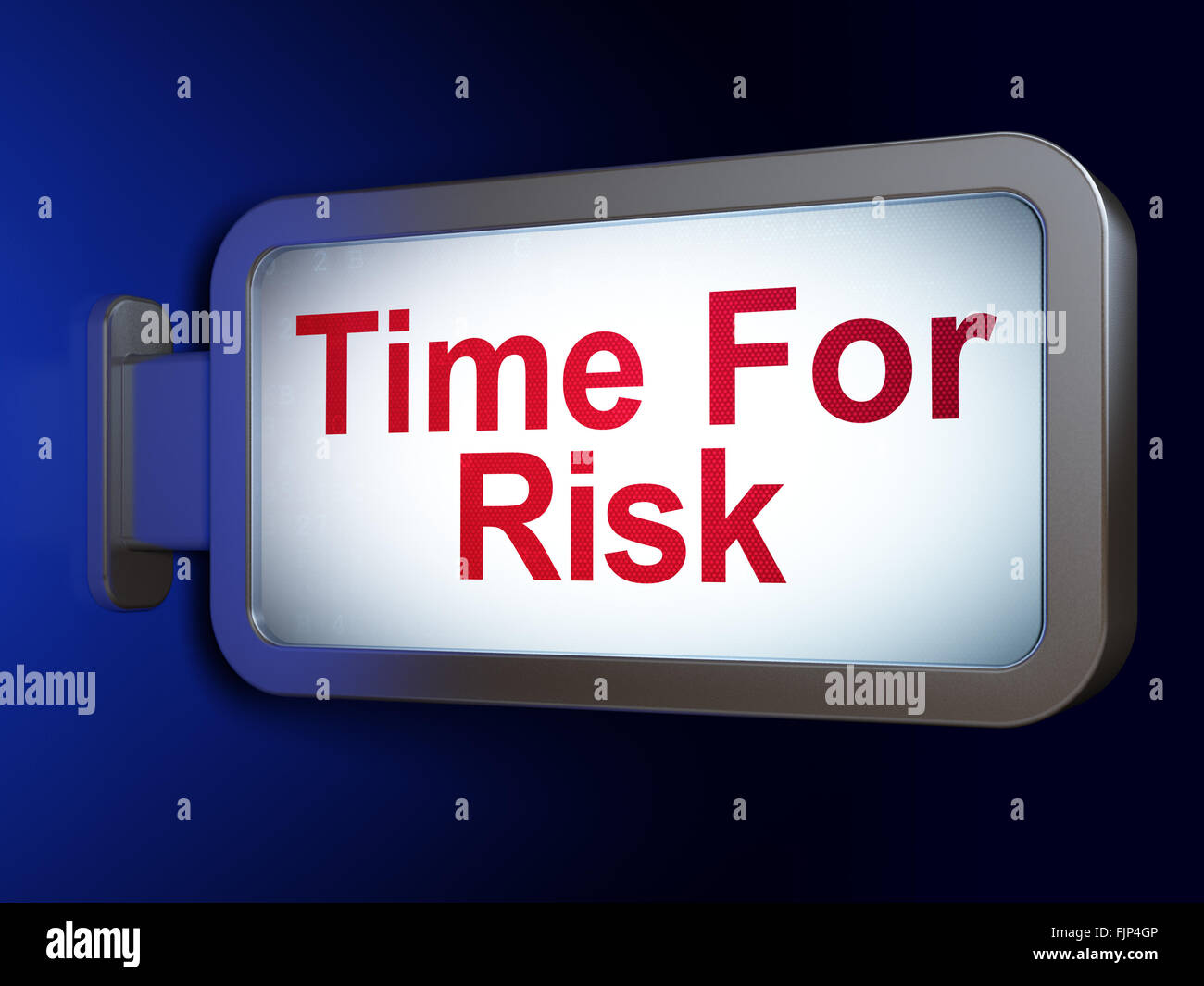 Time concept: Time For Risk on billboard background Stock Photo - Alamy