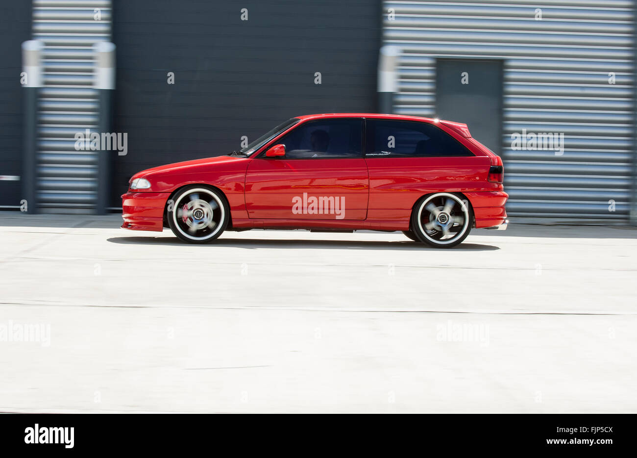 Modified 1992 Vauxhall Opel Astra tuner car Stock Photo - Alamy