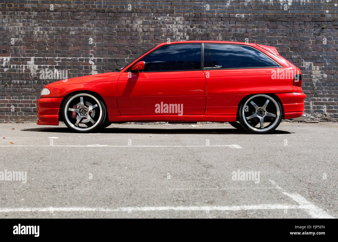 Modified 1992 Vauxhall Opel Astra tuner car Stock Photo - Alamy