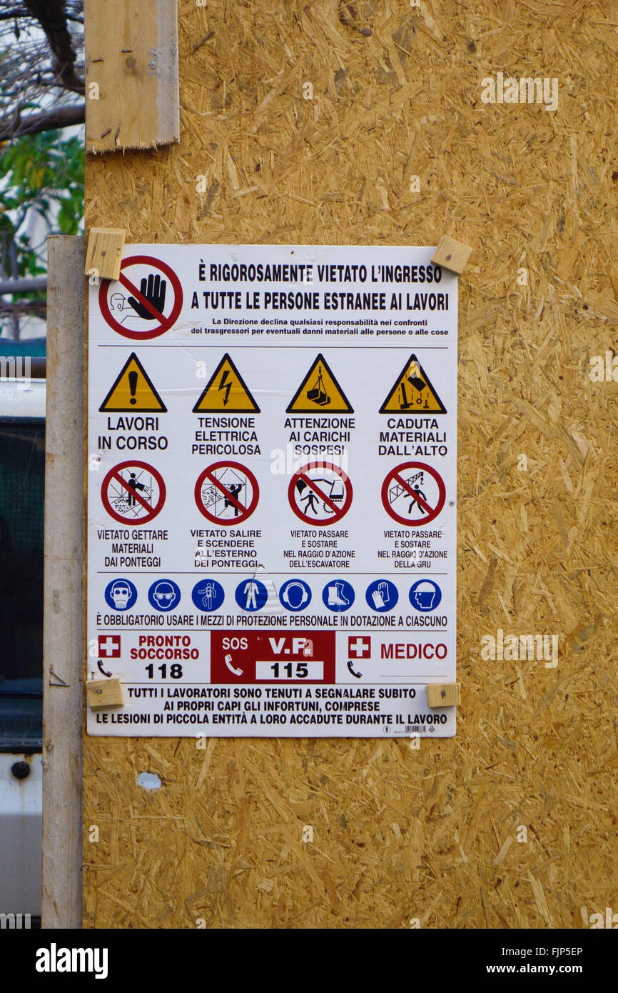 Safety signs hi-res stock photography and images - Alamy
