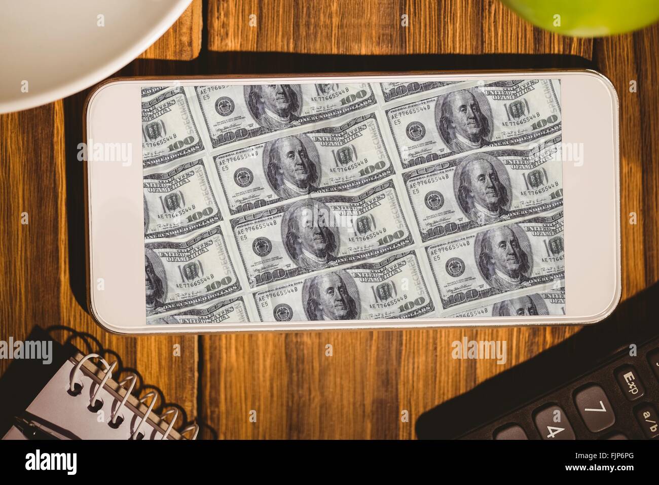 Money picture on smartphone screen Stock Photo - Alamy