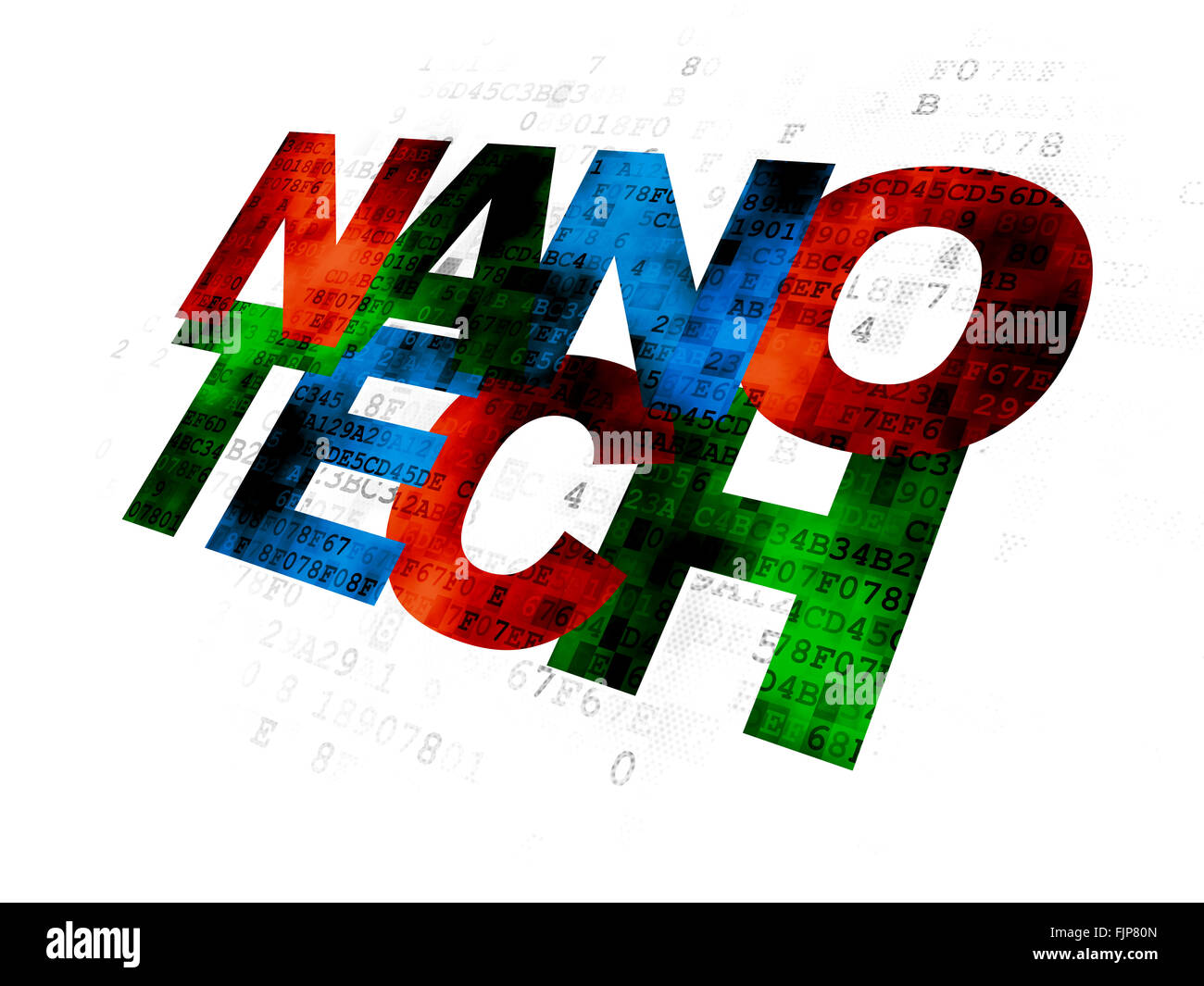 Science concept: Nanotech on Digital background Stock Photo - Alamy