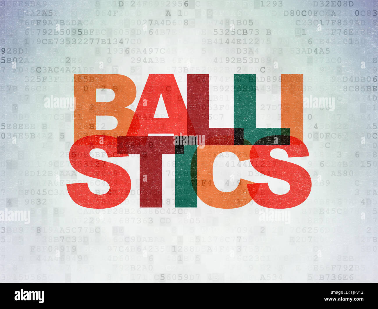 Science concept: Ballistics on Digital Paper background Stock Photo - Alamy
