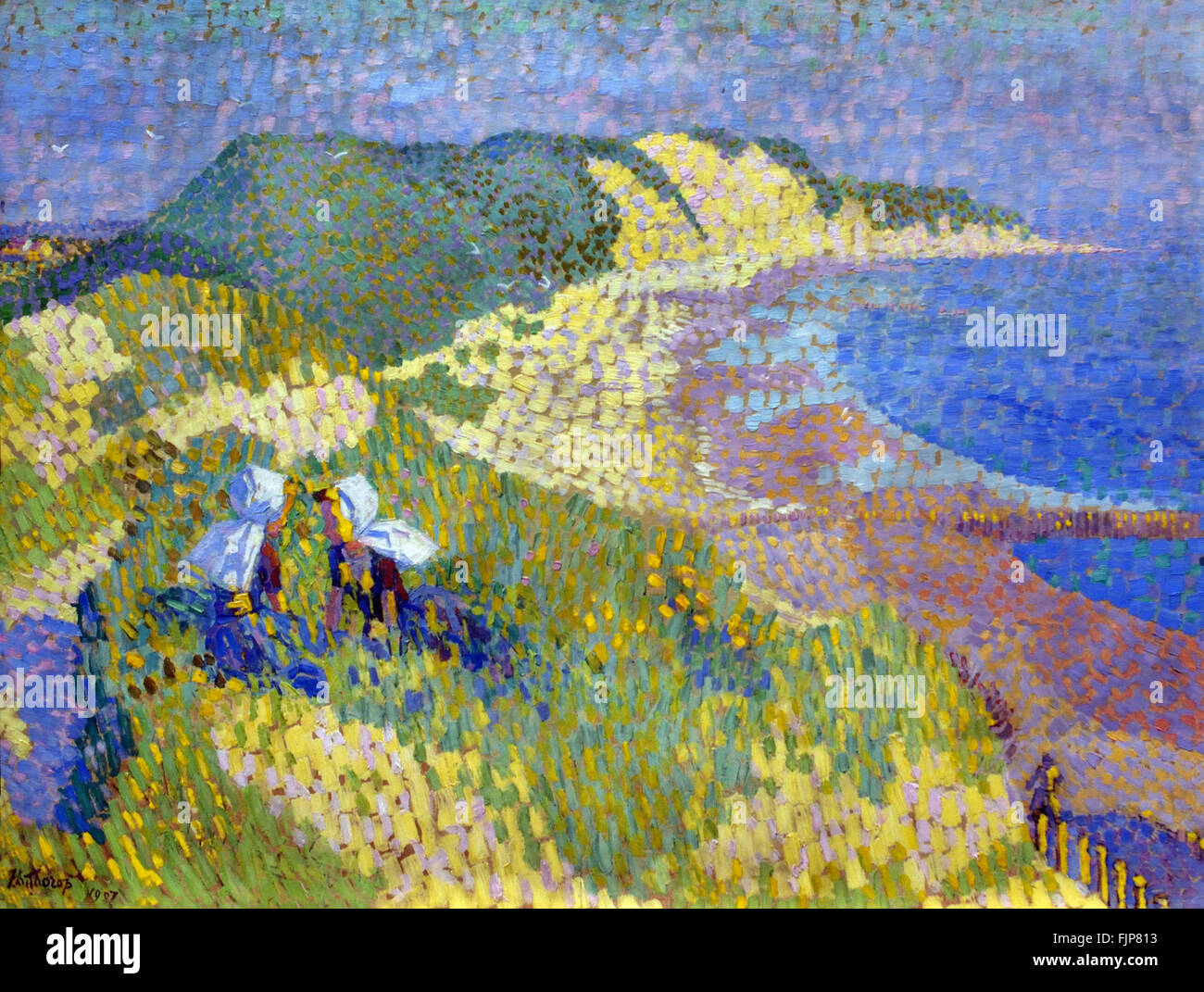 Dunes and Sea near Zoutelande 1907 Jan Toorop ( Johannes Theodorus ...