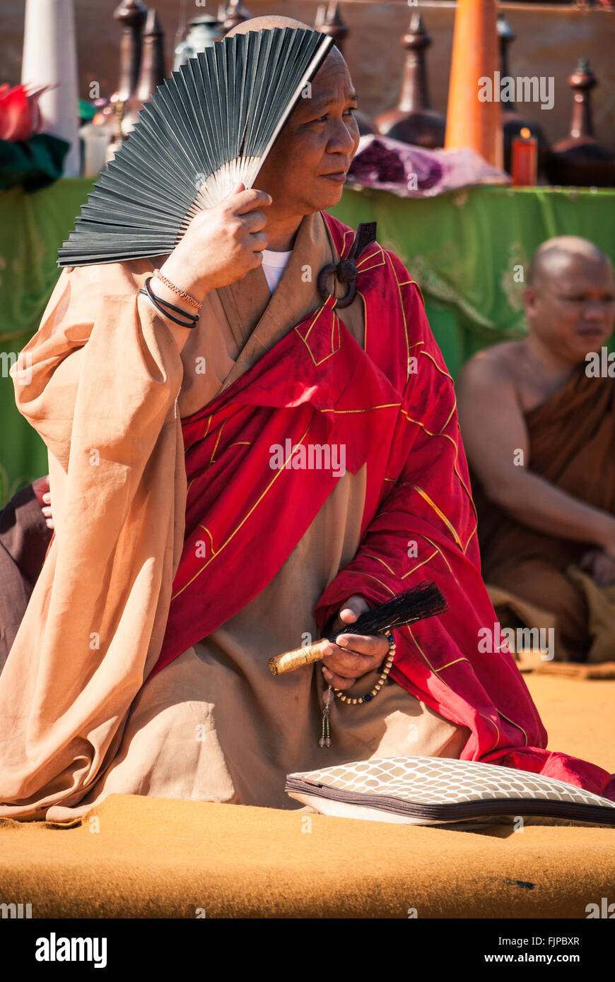 Borobudur java indonesia buddhist monks hi-res stock photography and ...