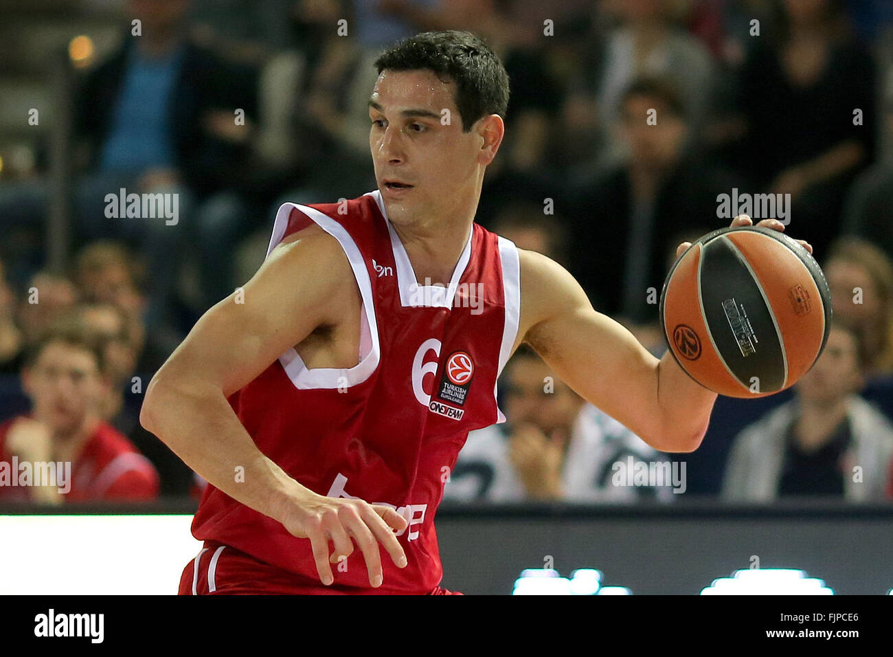 Nuremberg, Germany. 25th Feb, 2016. Nikolaos Zisis of Brose Baskets in ...
