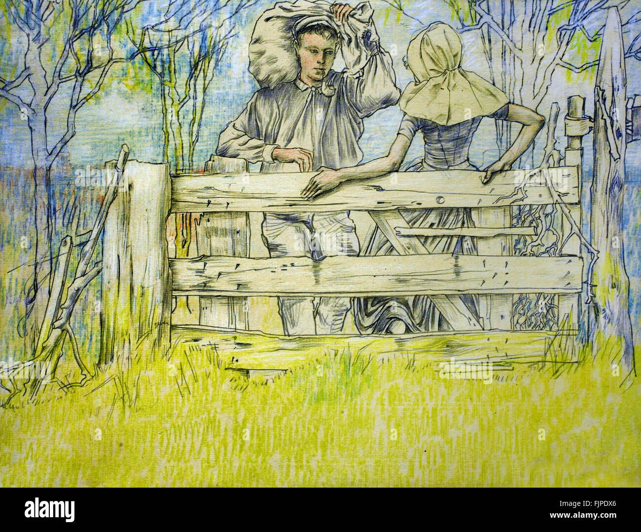 Idyll 1909 Jan Toorop ( Johannes Theodorus ) 1858 – 1928 Dutch ...