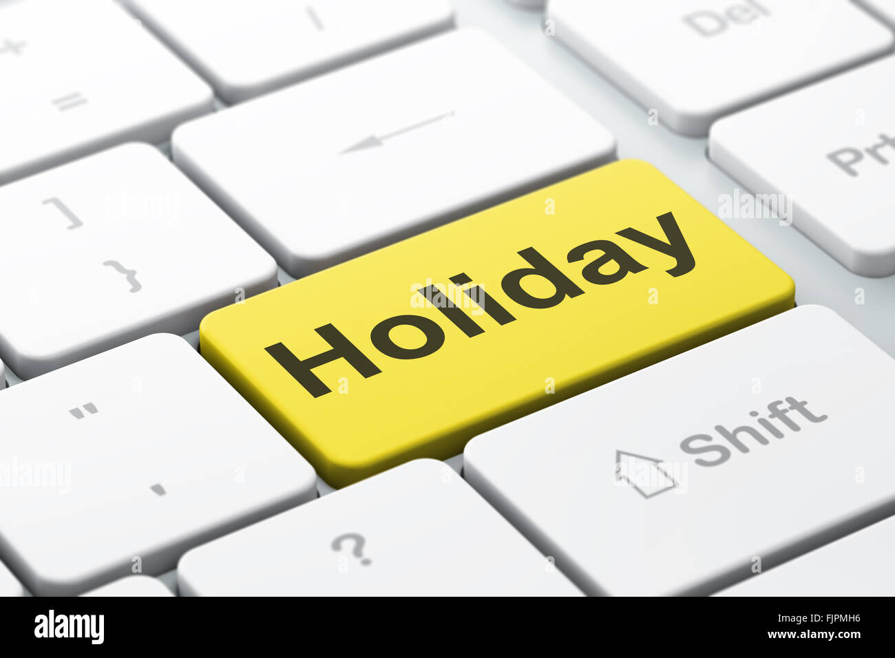 Tourism concept: Holiday on computer keyboard background Stock Photo ...