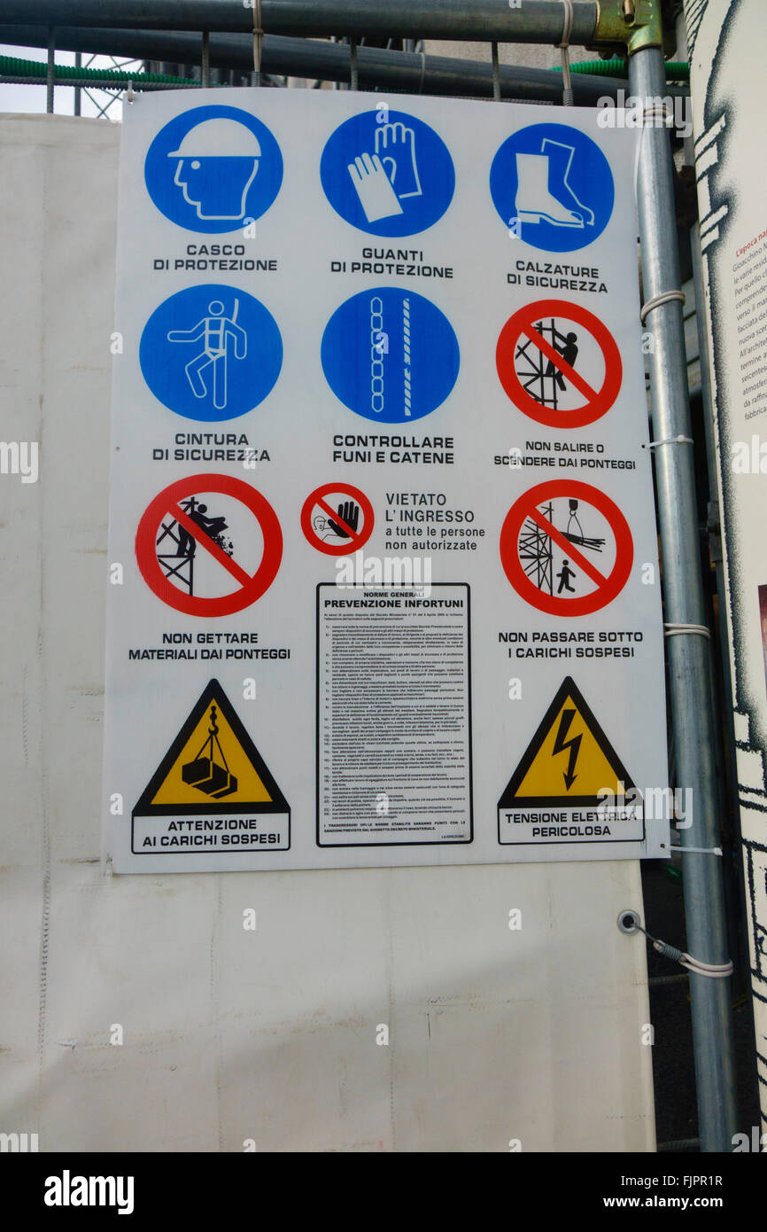 Safety signs hi-res stock photography and images - Alamy