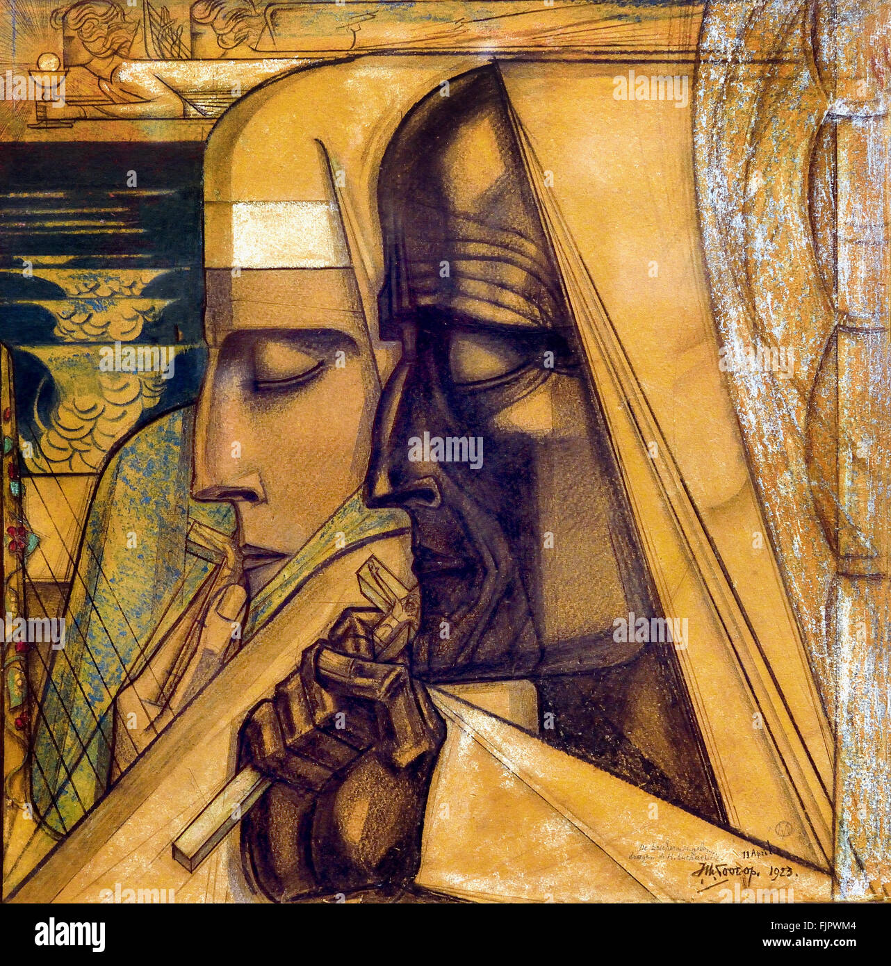 The Guardian Angels carry the Holy Eucharist Jan Toorop ( Johannes ...