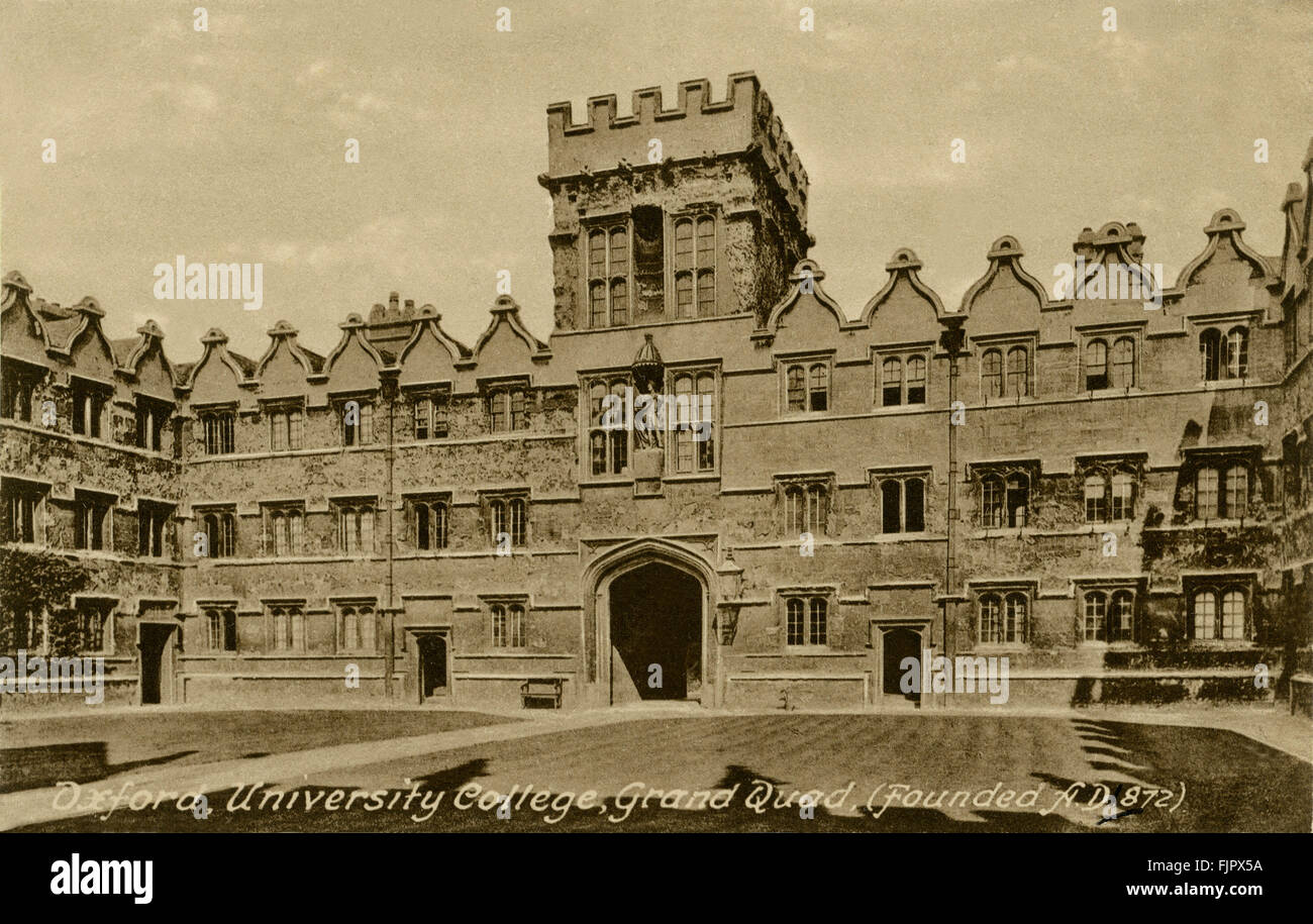 Oxford university postcard 1900s hi-res stock photography and images ...