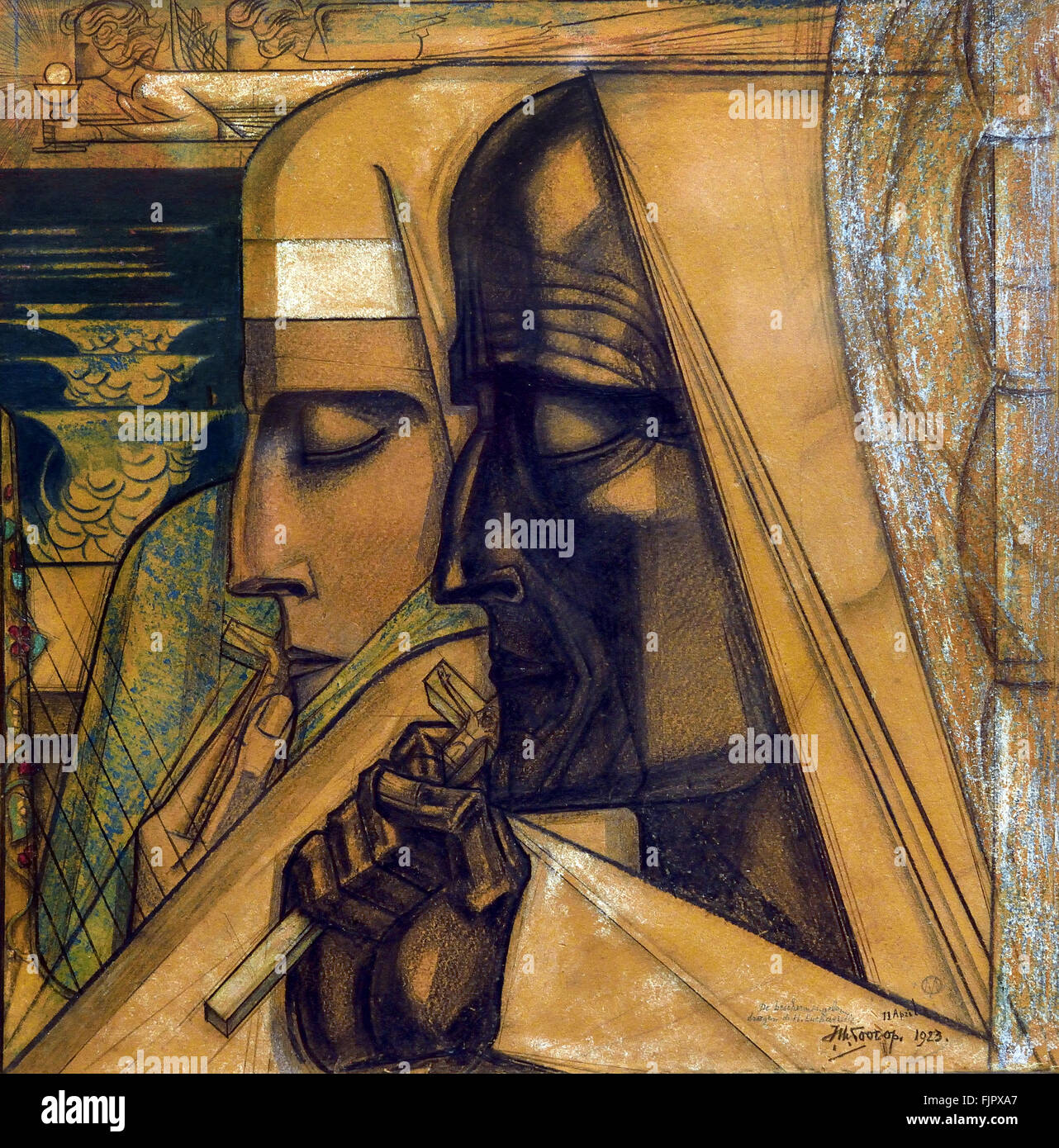 The Guardian Angels carry the Holy Eucharist 1923 Jan Toorop ( Johannes ...