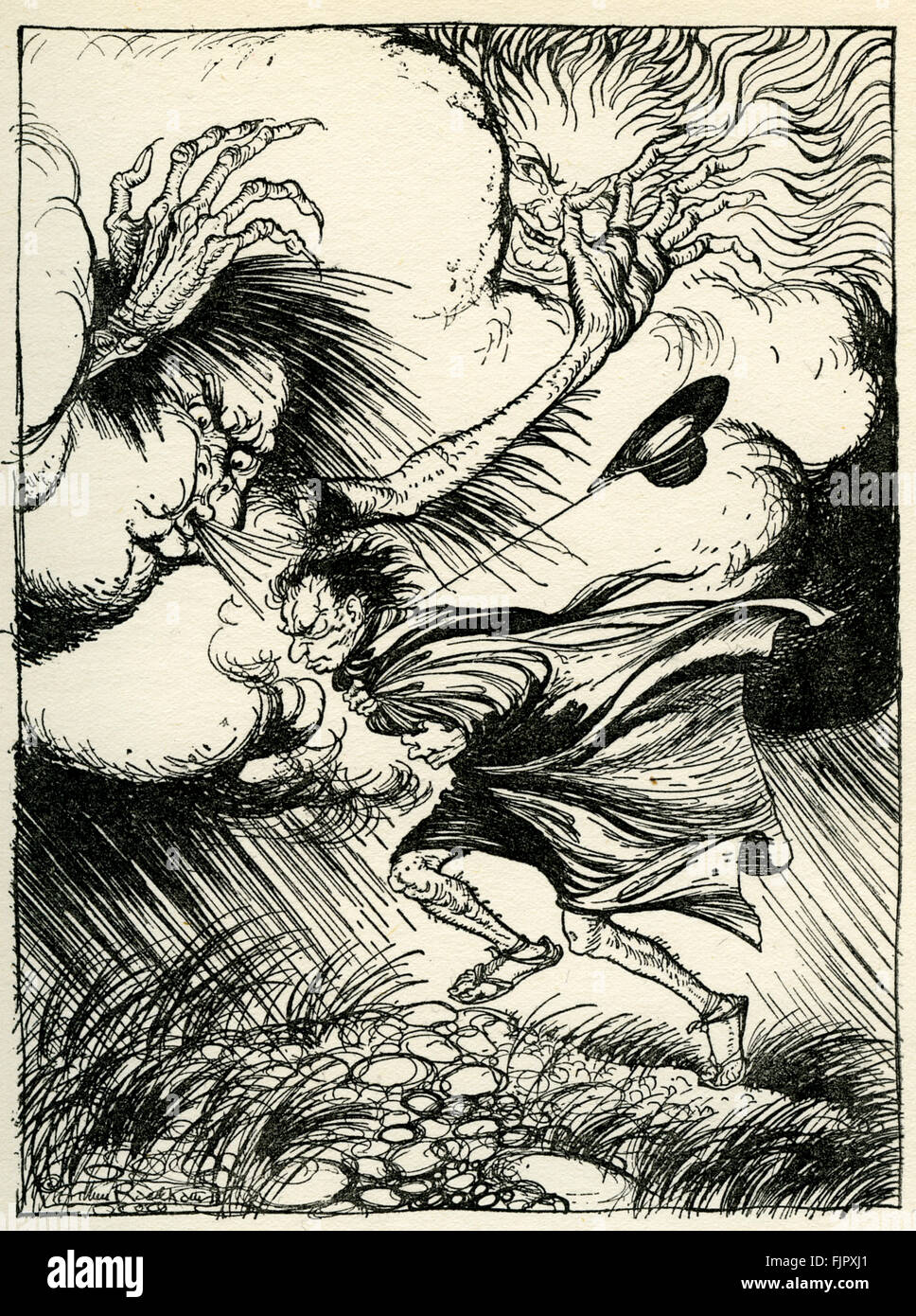 Aesop north wind and the sun hi-res stock photography and images - Alamy