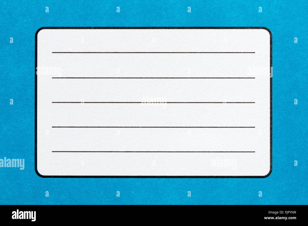 Blank name label of blue Exercise book Stock Photo - Alamy