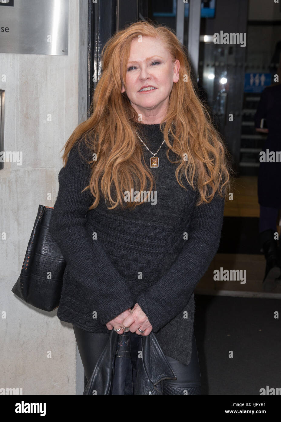 Carol Decker pictured arriving at the Radio 2 studio Featuring: Carol ...