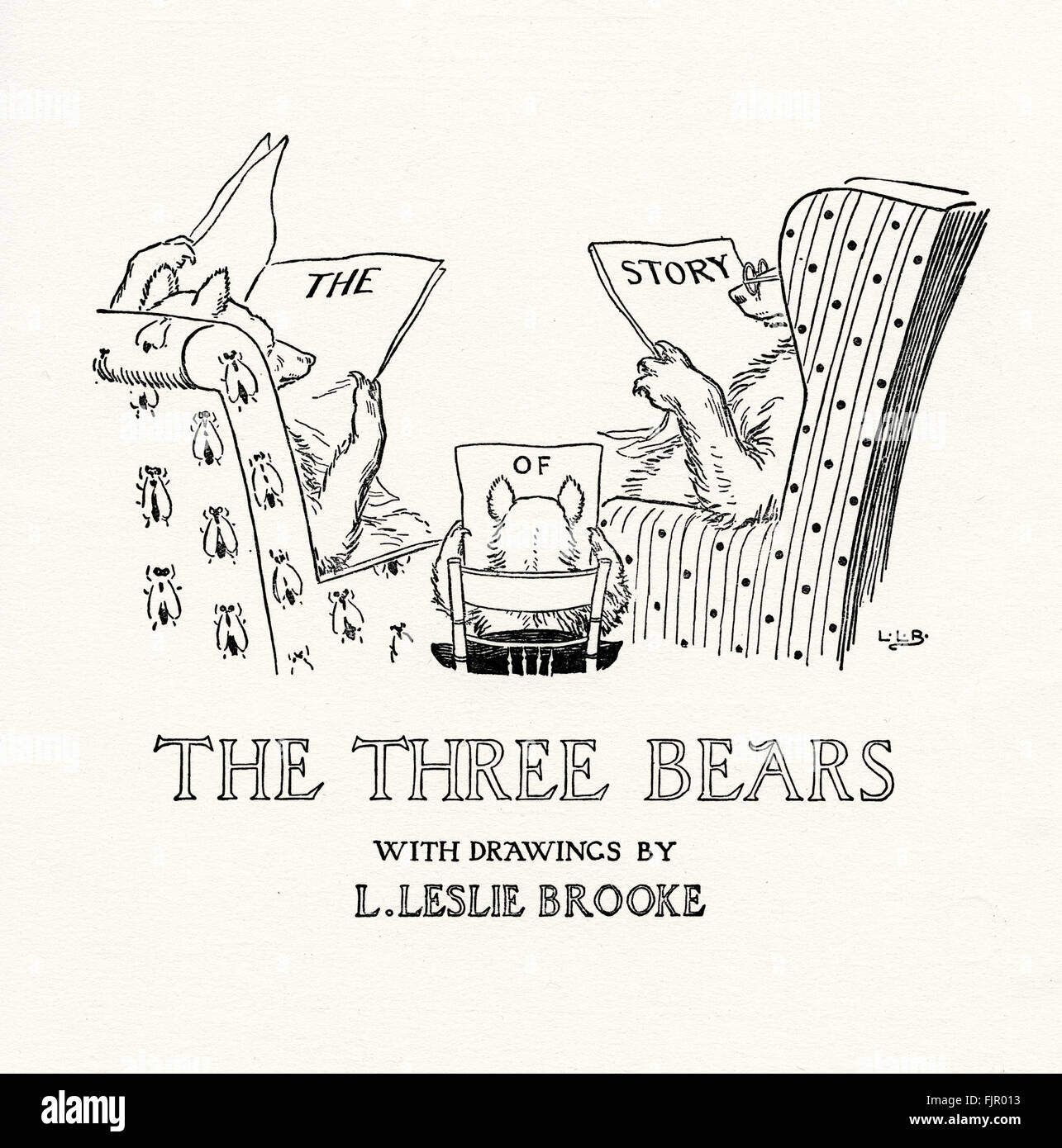 The Three Bears, title page, from The Golden Goose Book, 1905 ...