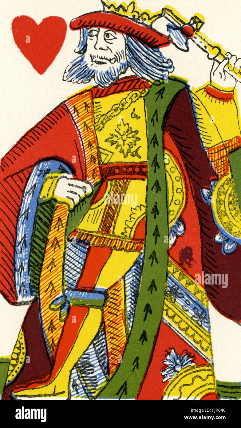 King Of Hearts Card Drawing