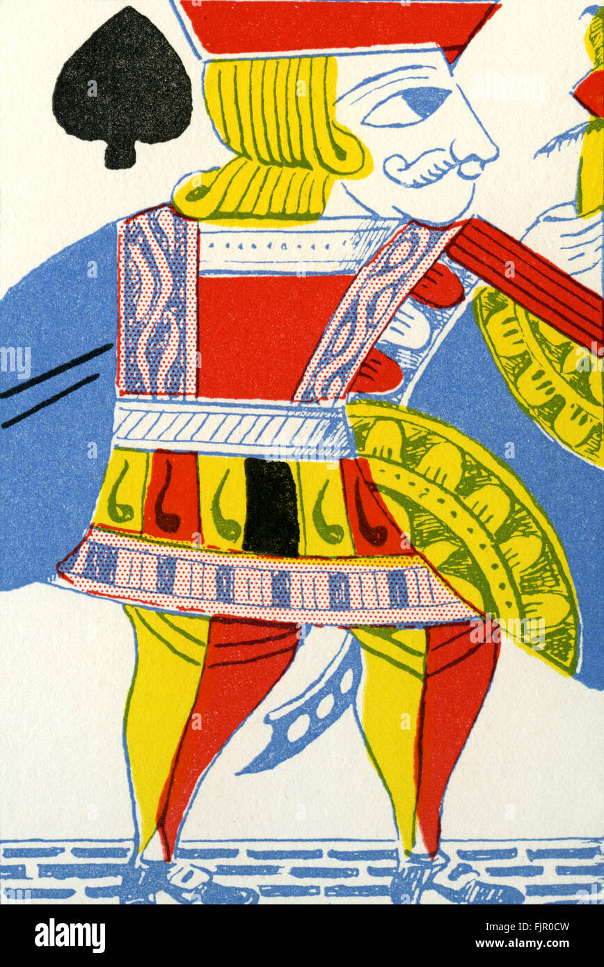 Knave / Jack of Spades - 18th century English playing card by Bamford ...