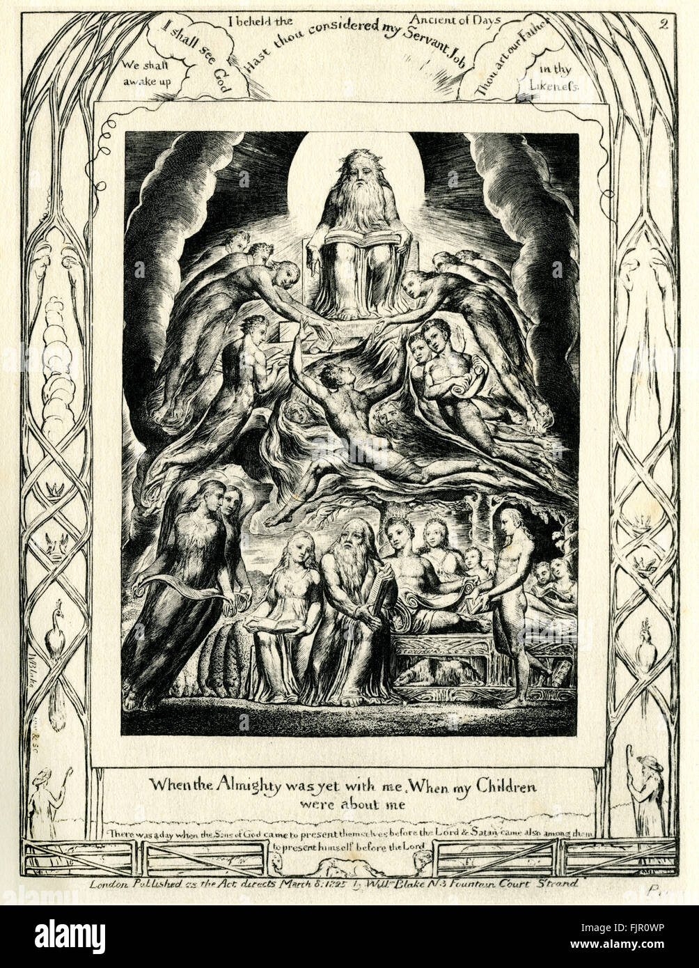 The Book of Job, illustration by William Blake. First published 1826 ...