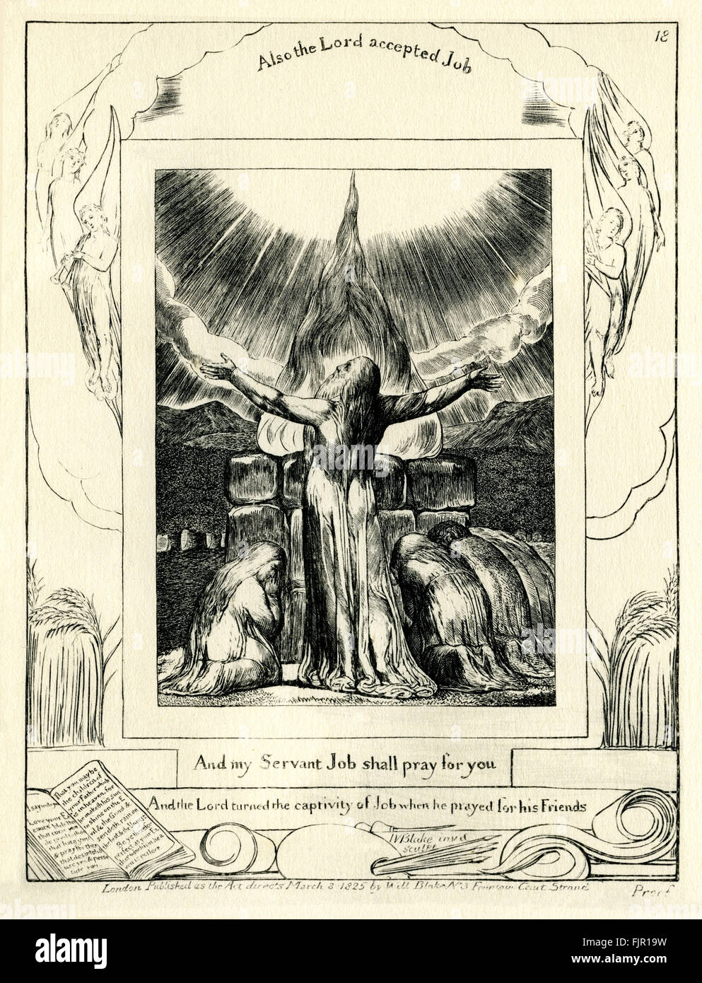 The Book of Job, illustration by William Blake. First published 1826 ...