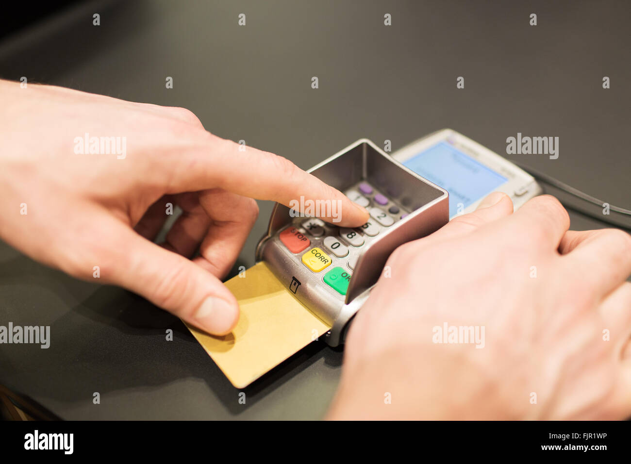 Woman entering credit card number hi-res stock photography and images ...