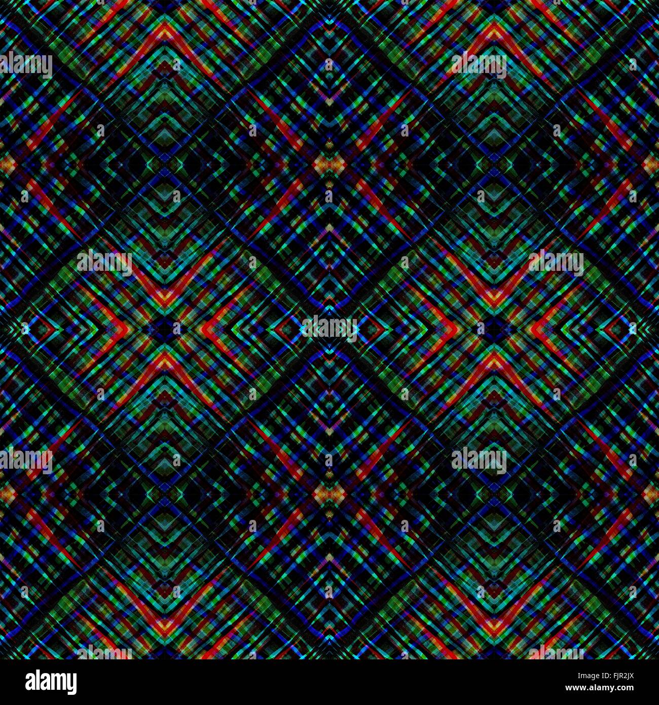 Geometric pattern - Hand drawing watercolor - Intersection strips ...