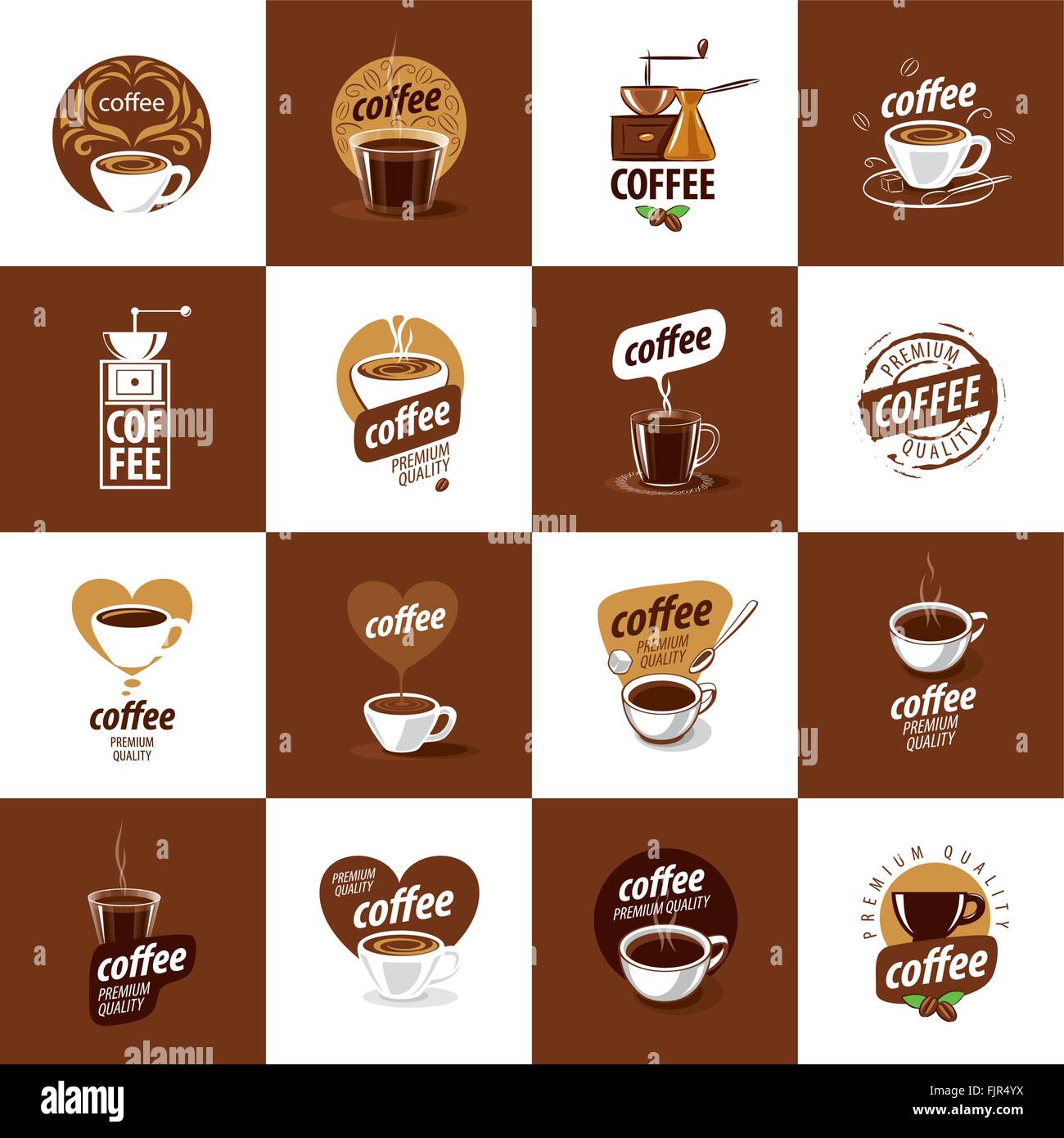 vector logo for coffee Stock Vector Image & Art - Alamy