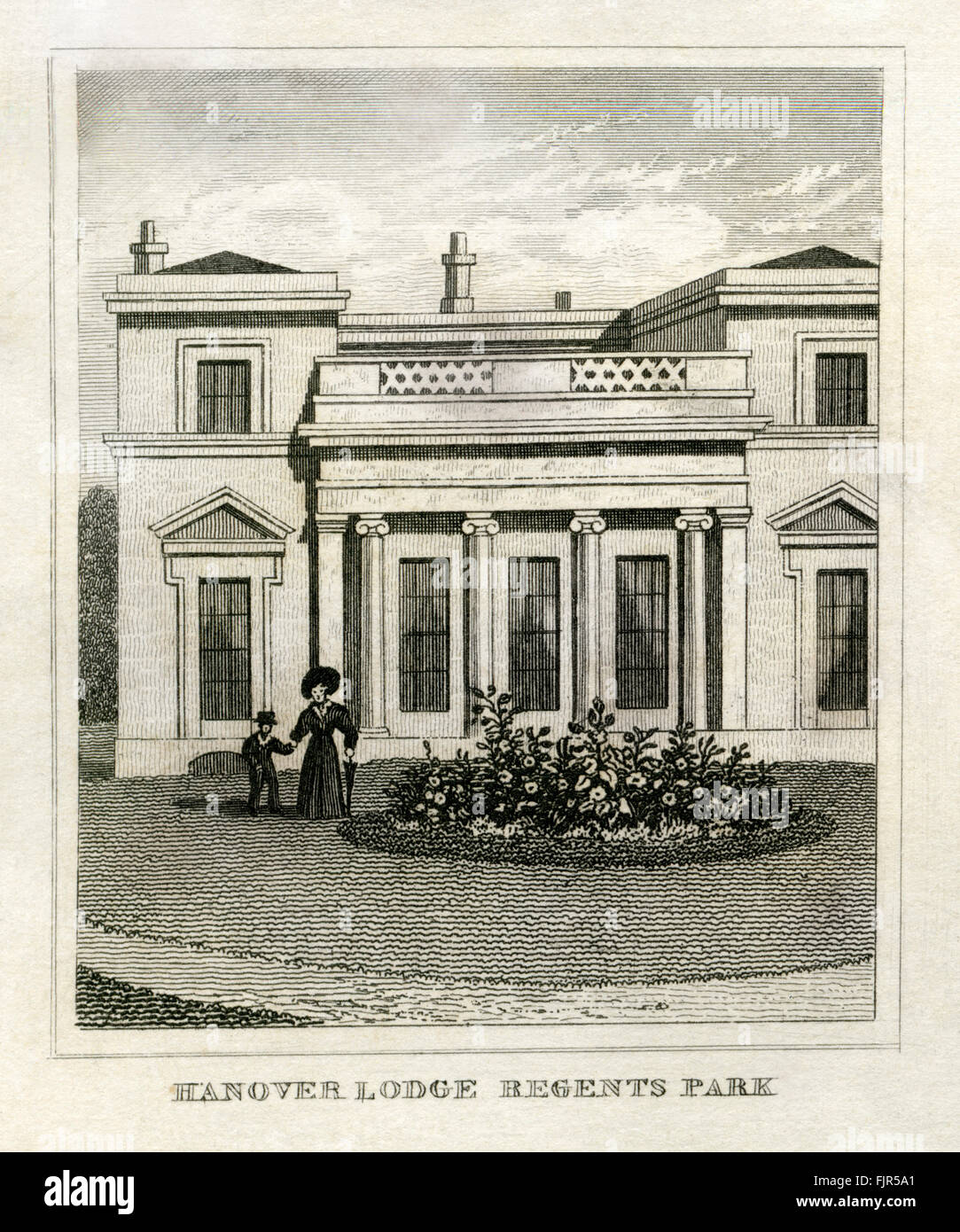 Hanover Lodge, Regent's Park, London, 1835 Stock Photo - Alamy