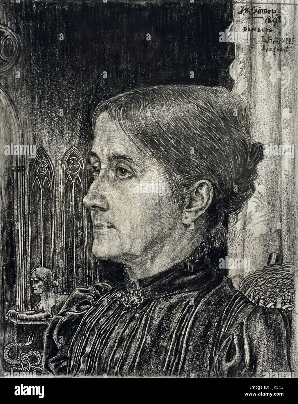 Mrs L.H Drabbe Boogarert 1898 Jan Toorop ( Johannes Theodorus Toorop ...