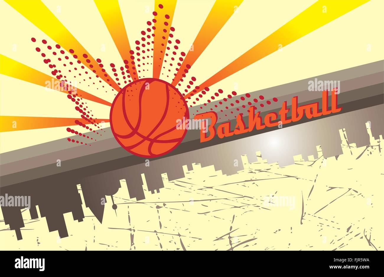Basketball city Stock Vector Images - Alamy