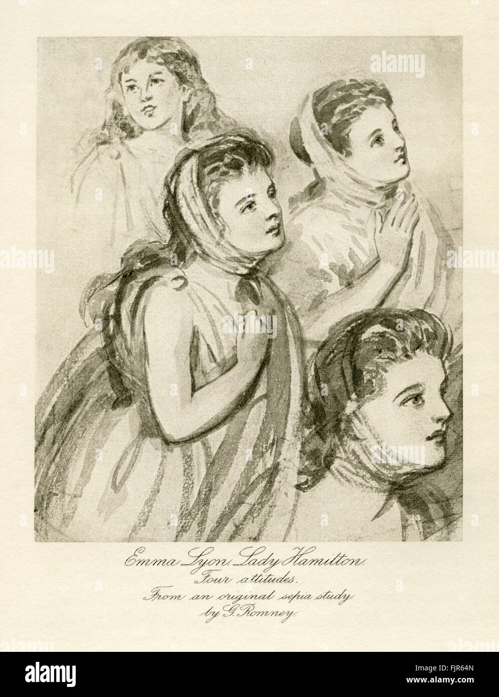 Emma hamilton attitudes hi-res stock photography and images - Alamy