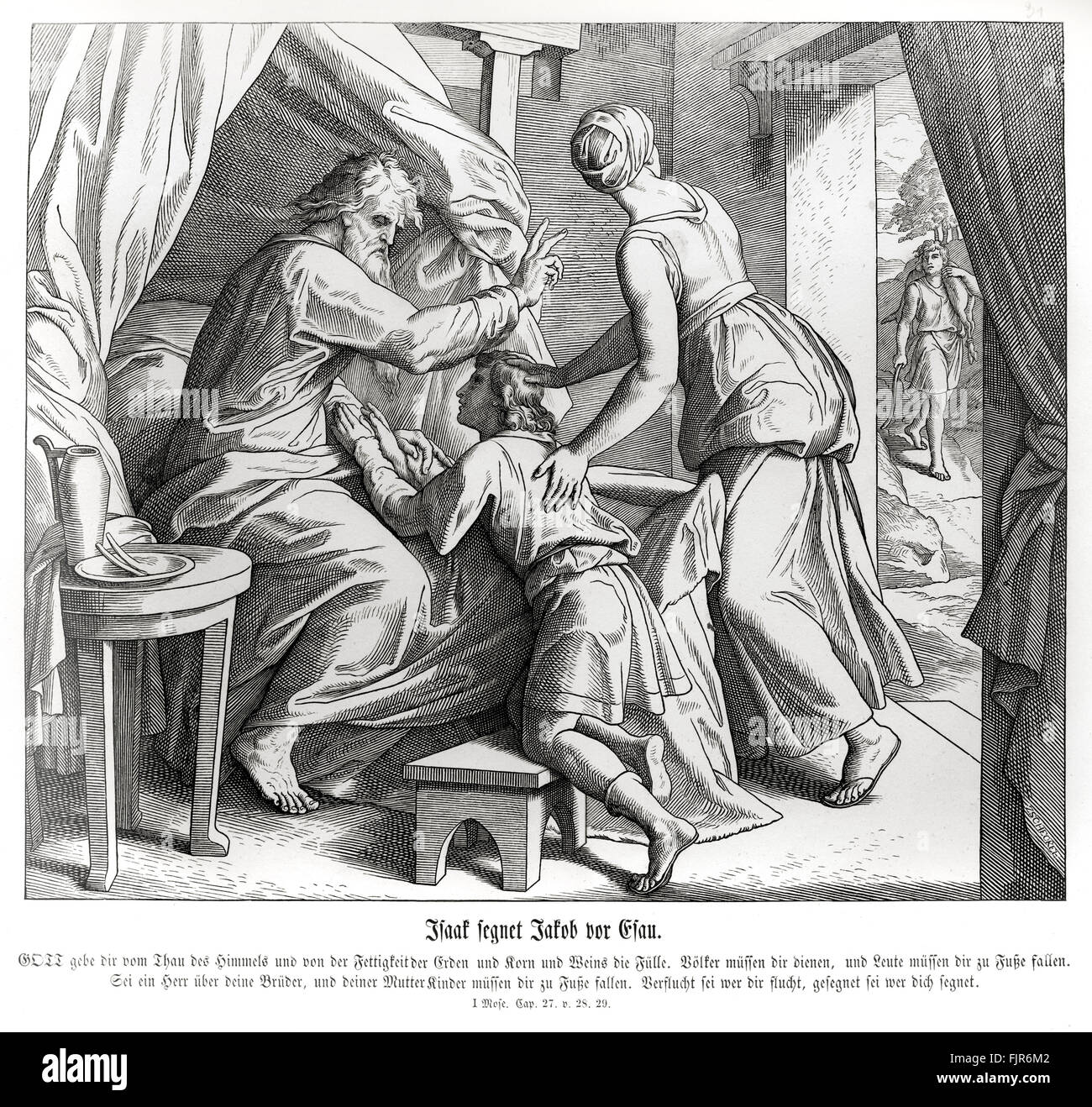 God blesses jacob hi-res stock photography and images - Alamy