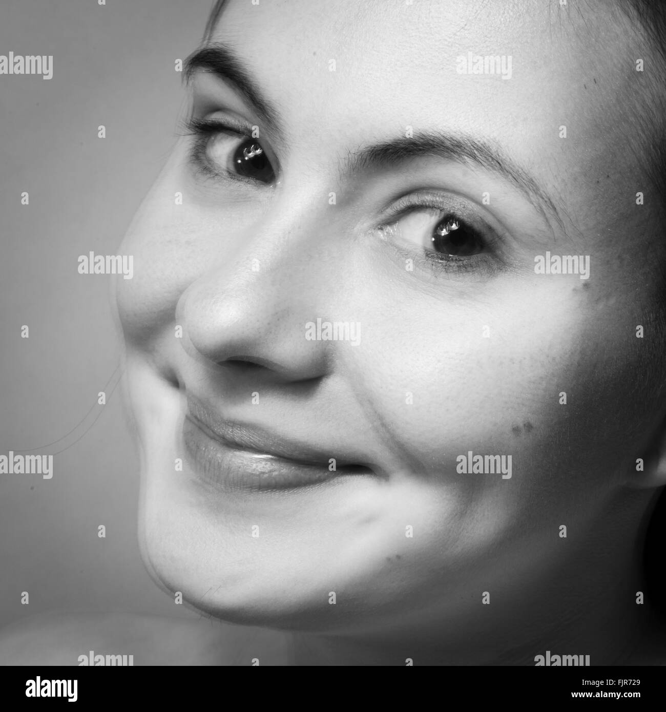 Woman feels happy Stock Photo - Alamy