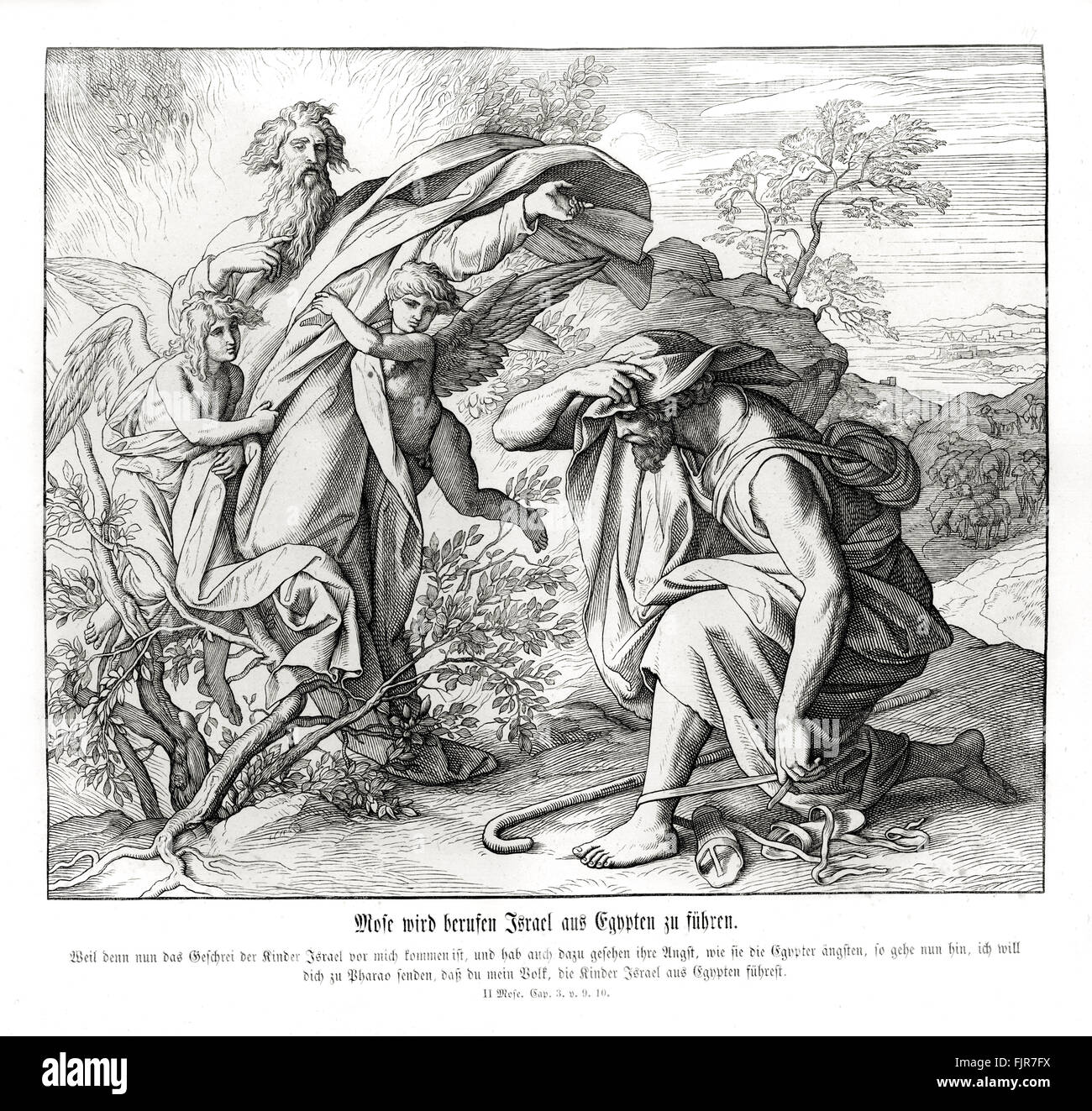 Moses and the burning bush High Resolution Stock Photography and Images ...