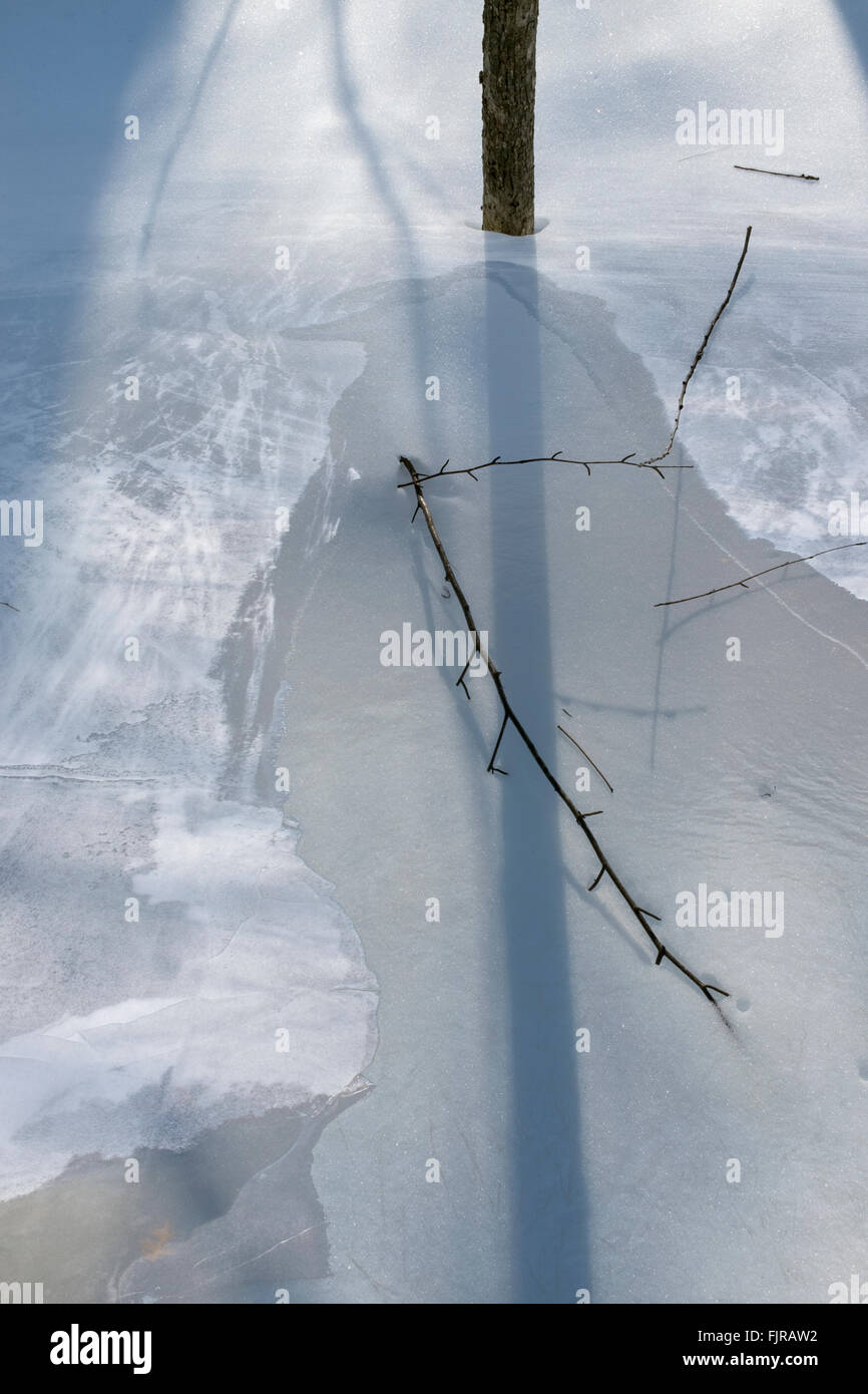 Snow, Shadows, and Ice Stock Photo - Alamy