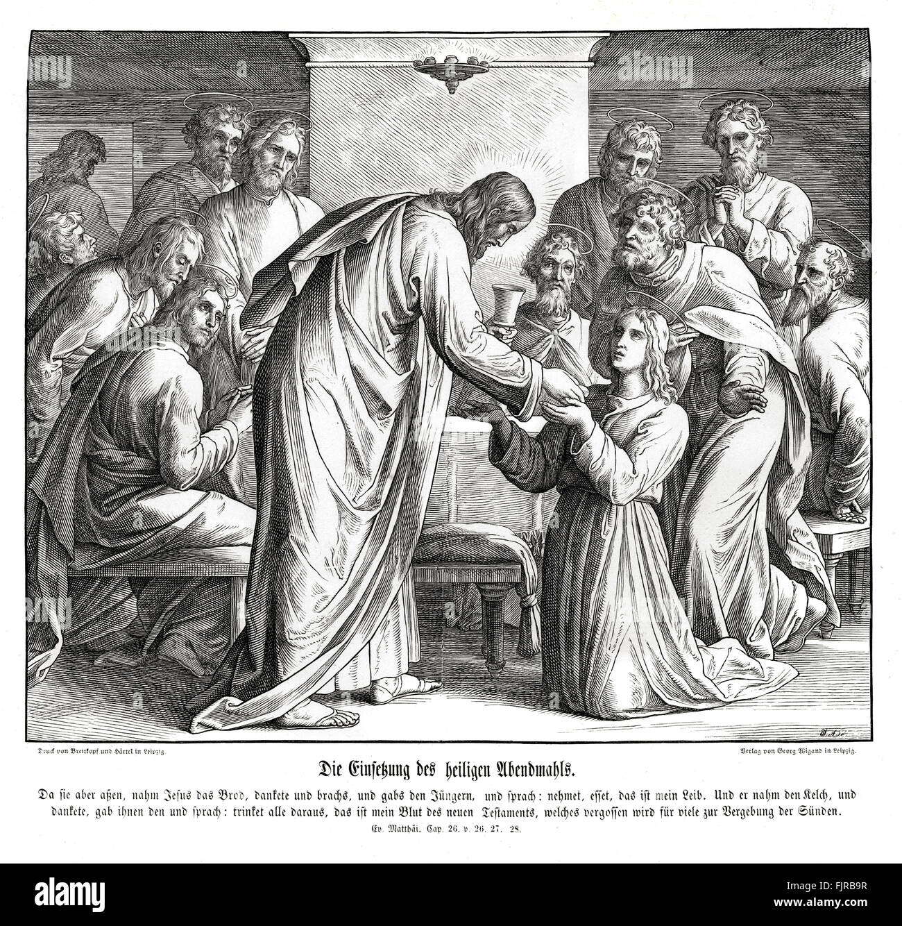 Jesus took bread Cut Out Stock Images & Pictures - Alamy