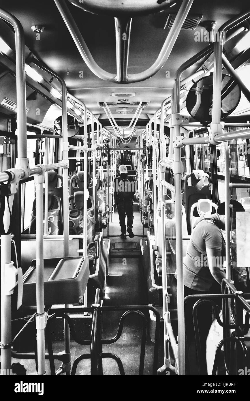 Man and women in bus hi-res stock photography and images - Alamy