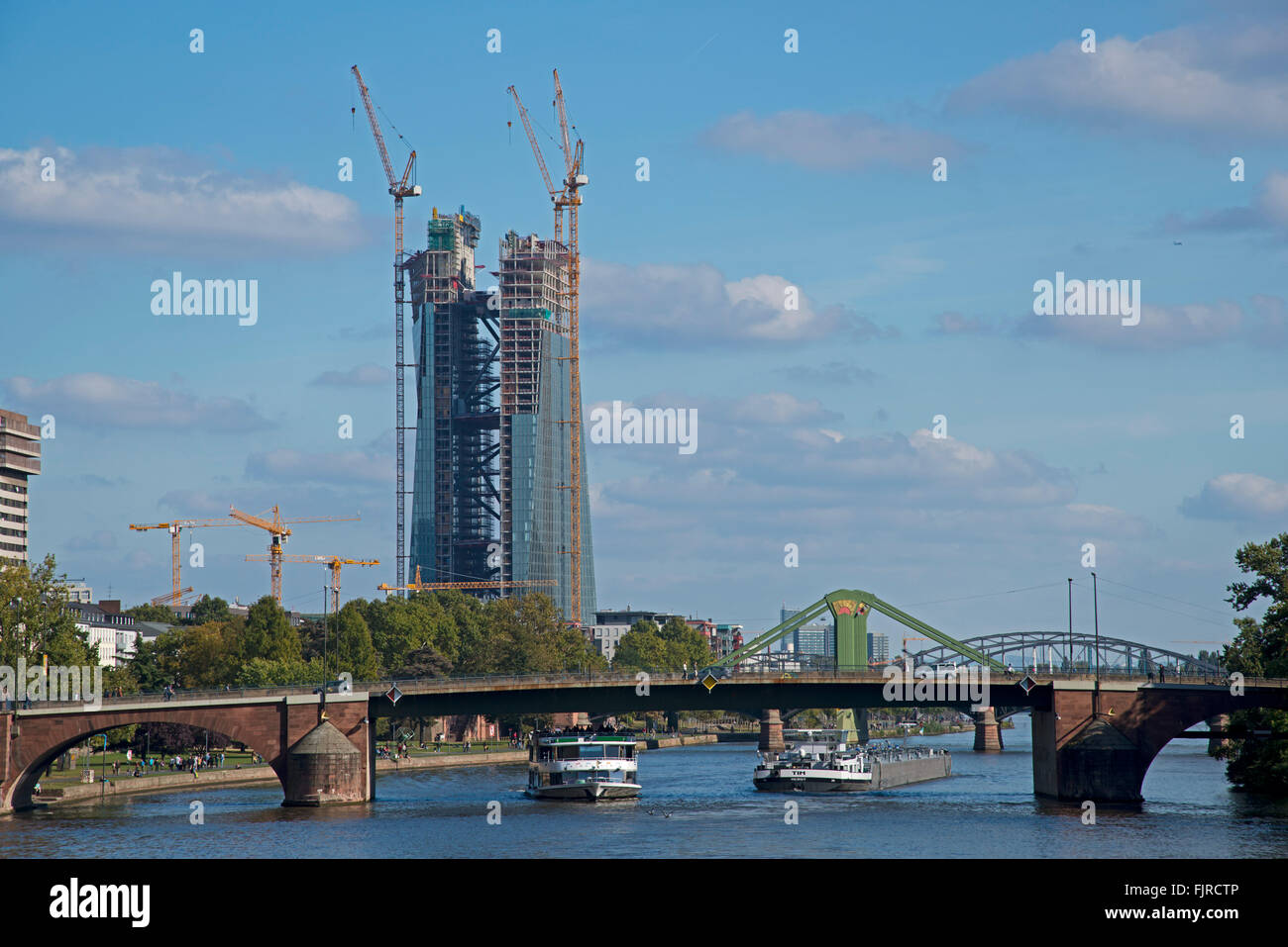 geography / travel, Germany, Frankfurt, building, construction of the ...